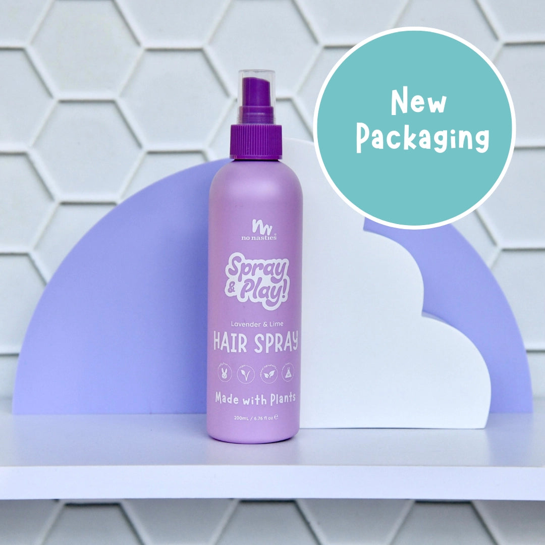 Natural Alcohol Free Hair Spray in Lavender and Fresh Lime - No Nastie