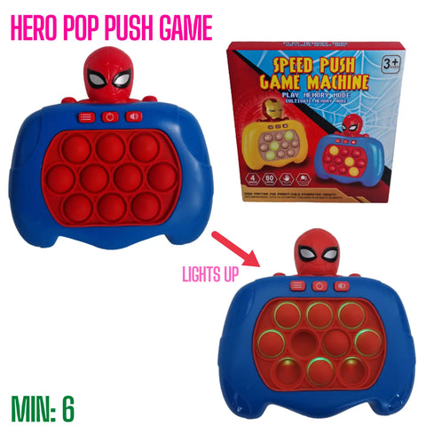 Spiderman Push Pop Game = Top Horizon – Peppa Penny