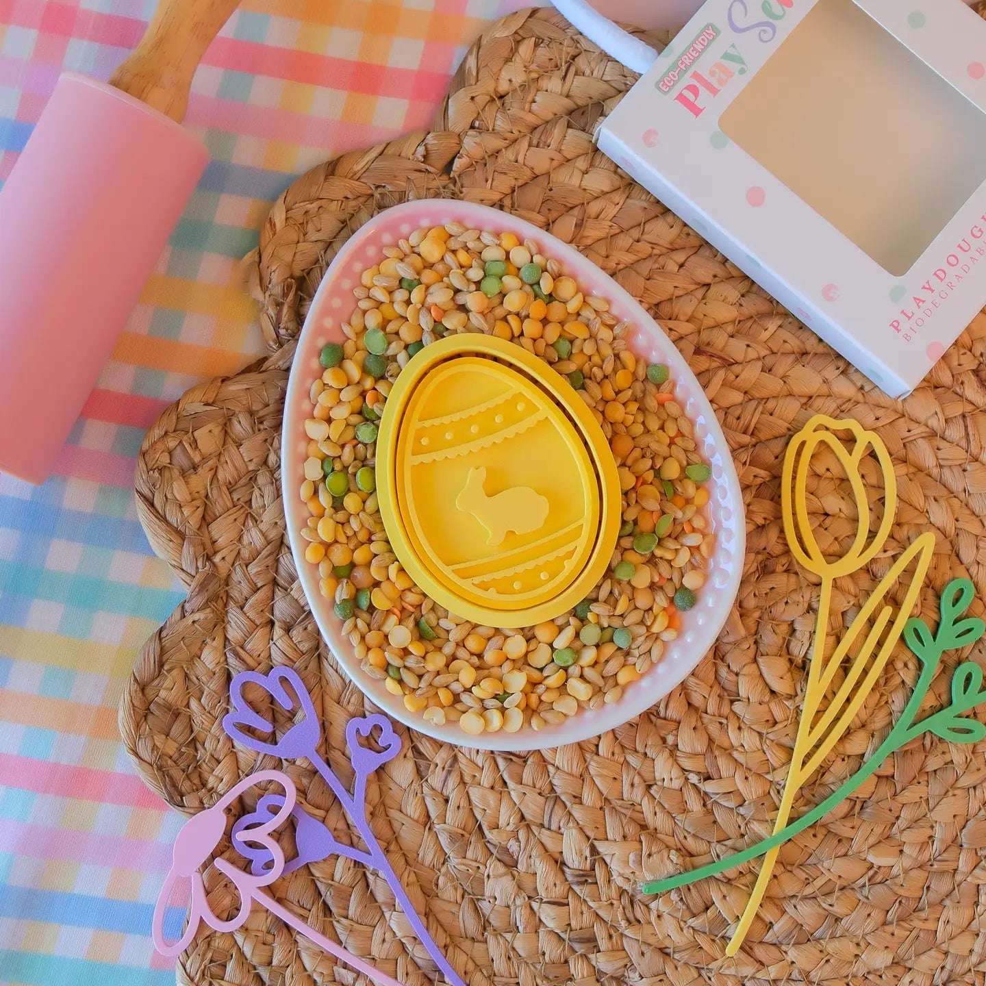 Eco Playdough Stamp | Easter Collection | Easter Bunny Egg - Play Sens