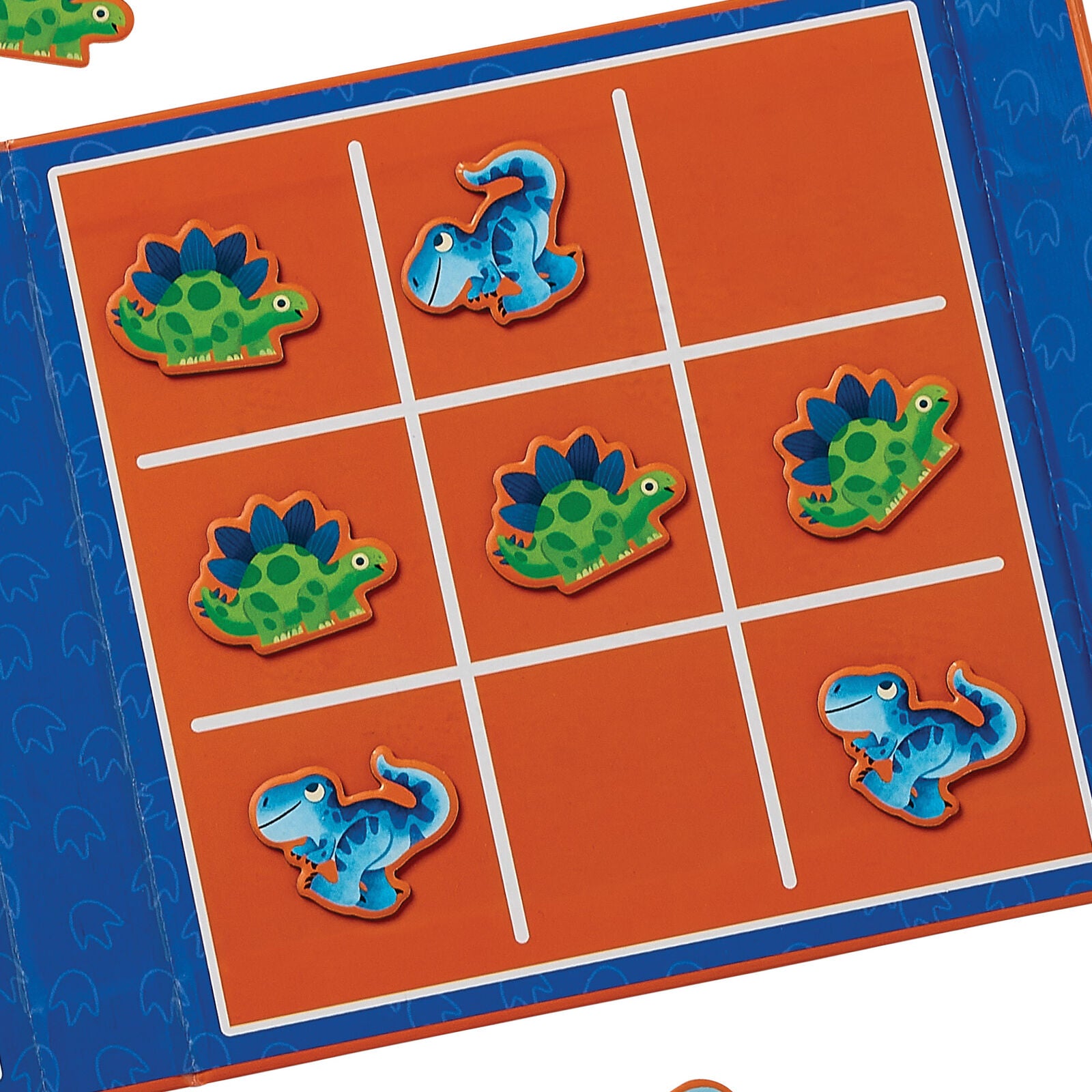 Magnetic Game - Tic Tac Toe & Checkers - Dino - Crocodile Creek