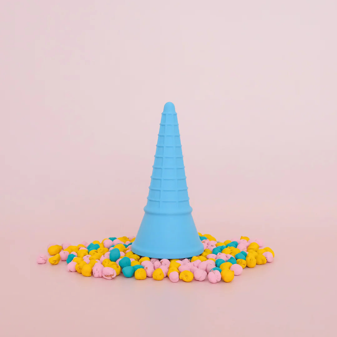 Eco Ice Cream Cone -Blue - Playdough Accessory - Play Sense
