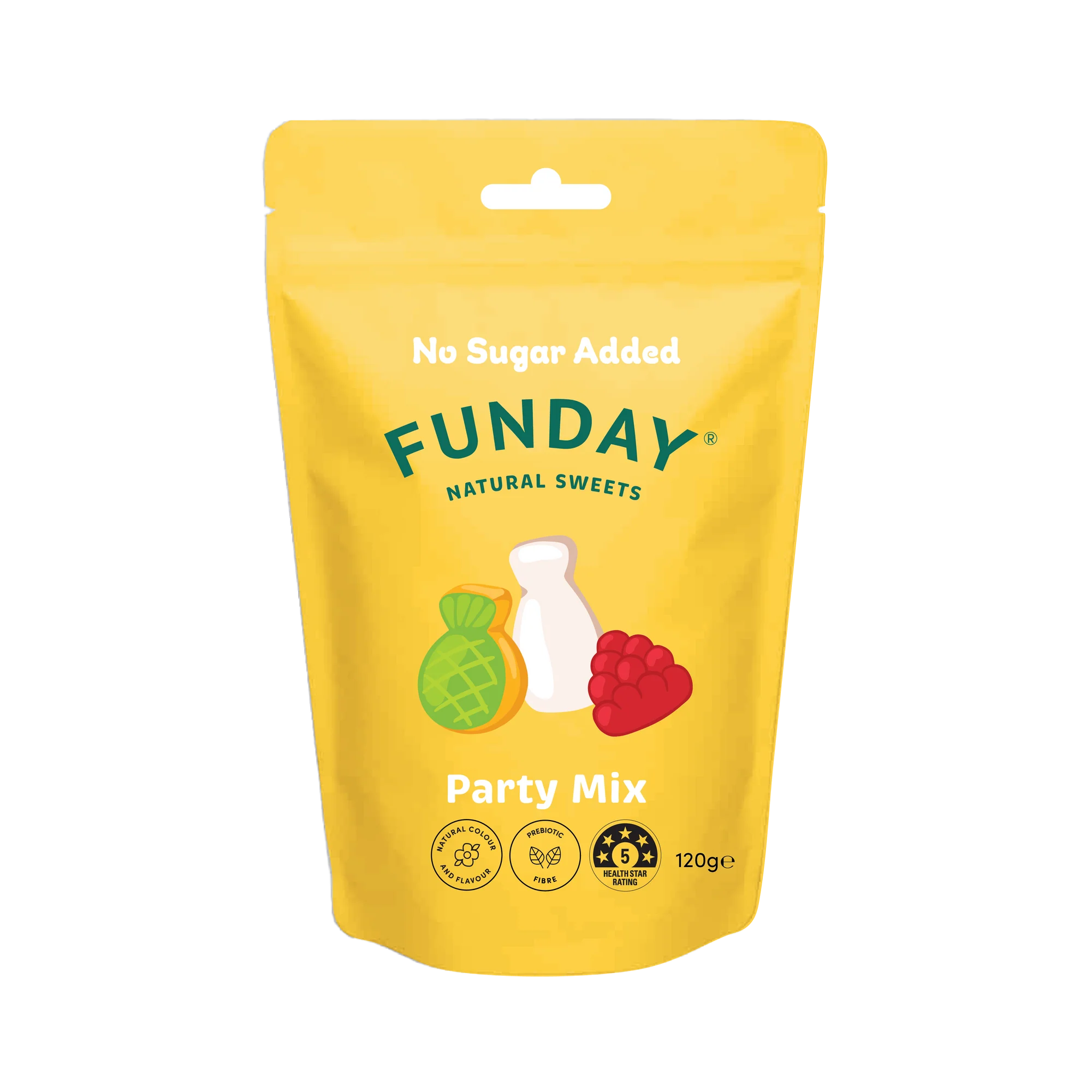 Party Mix Gummies 120g - Funday Natural Sweets