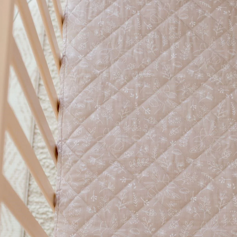 Waterproof Cot Sheet & Mattress Protector - Bee Kind - Bambella Design ...