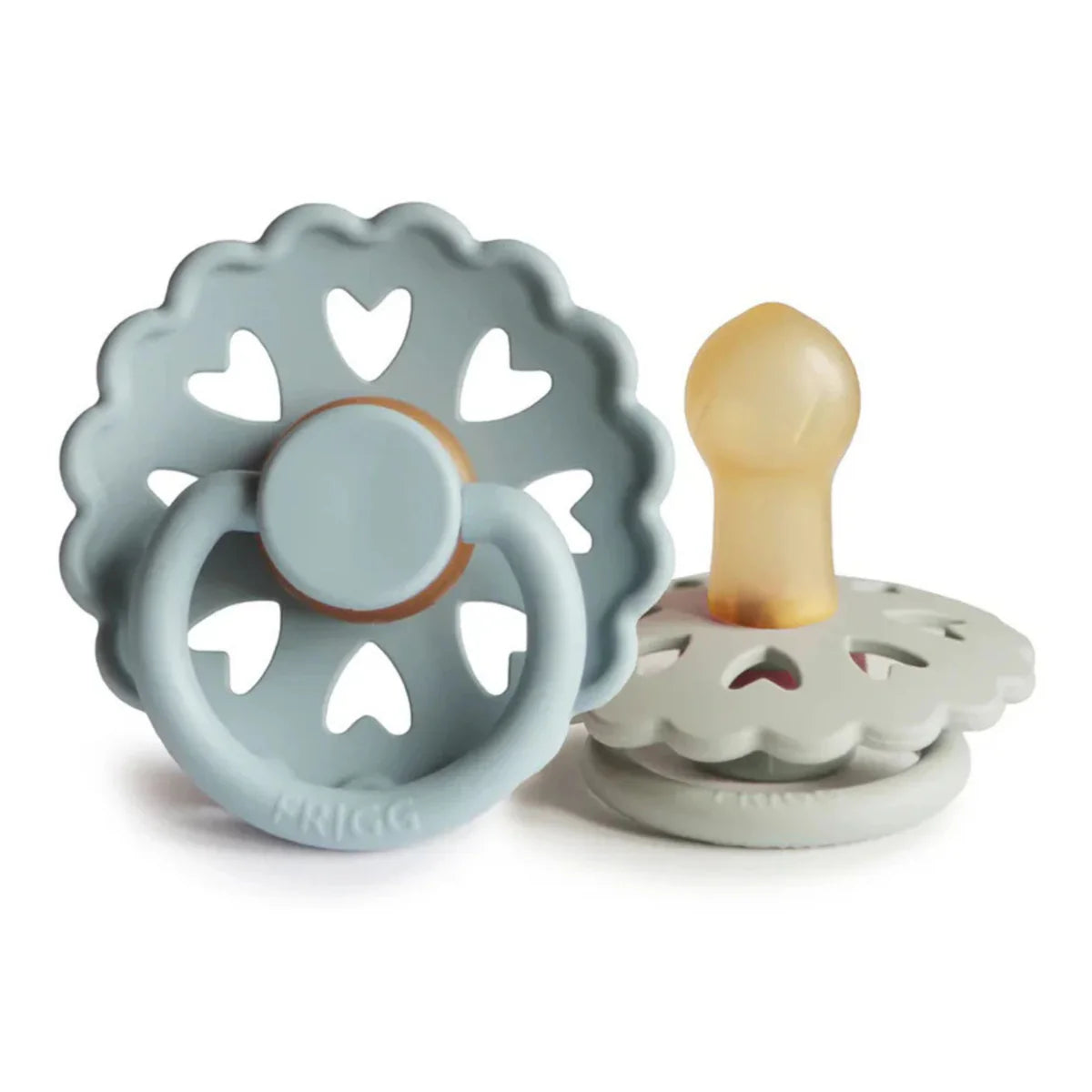 Fairytale Pacifier - 2 pack Latex - Stone Blue & Willow Grey - Frigg