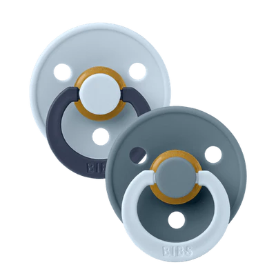 Bibs Dummies - Fusion Baby Blue/Petrol - Size One - Bibs Denmark